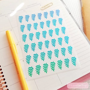 Leaf Vinyl Sticker Sheet - Etsy
