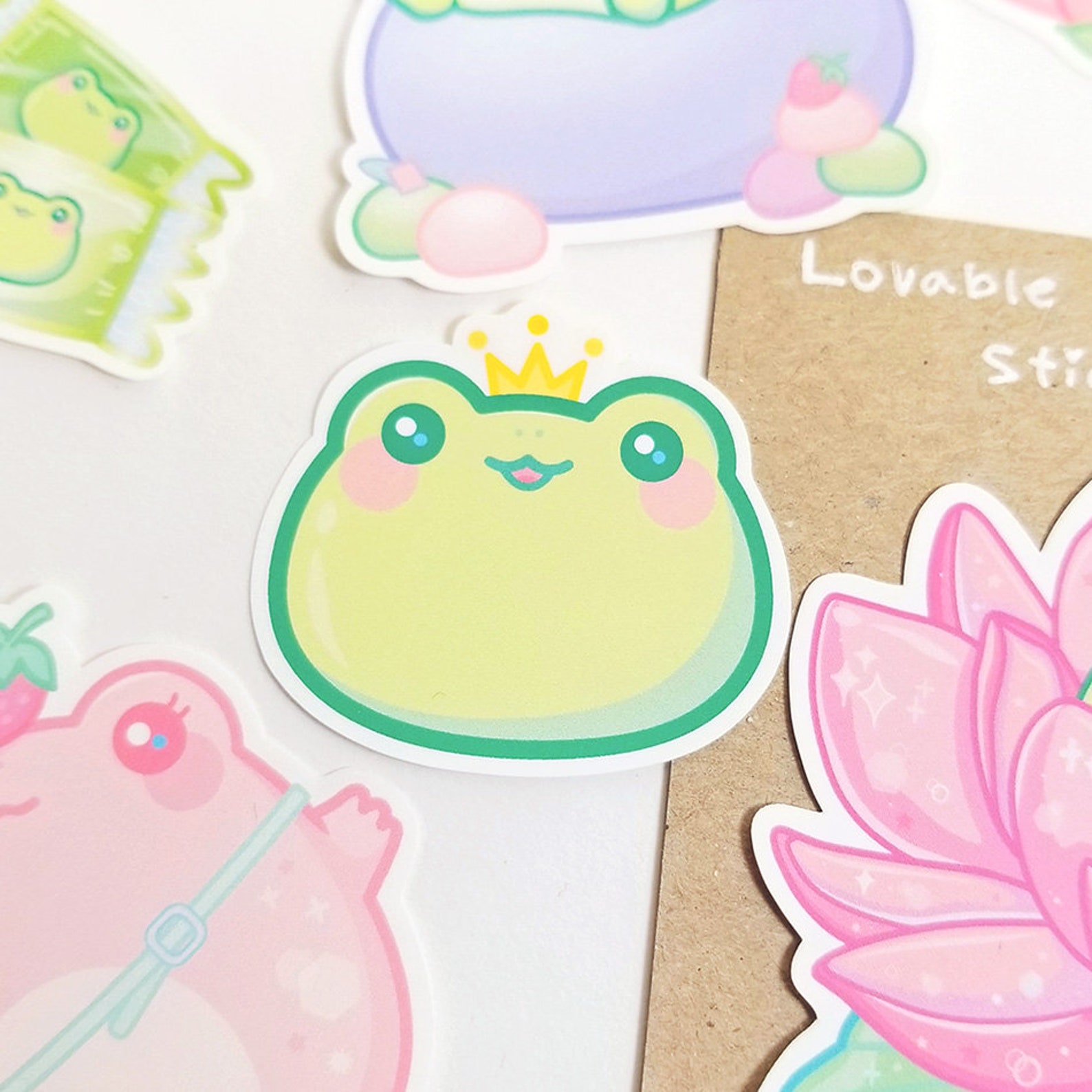 Lovable Froggy Stickers 15pcs - Etsy