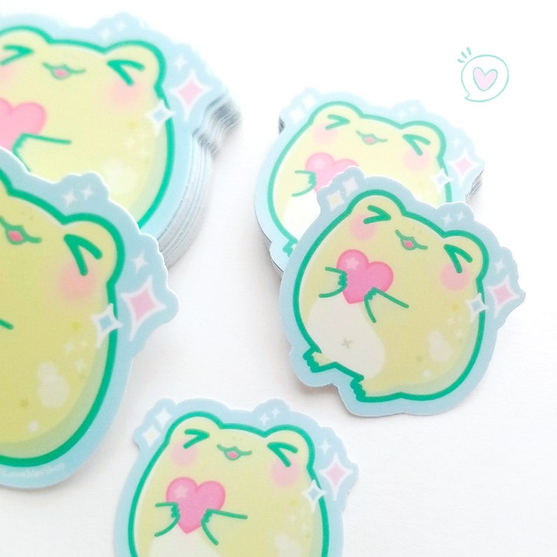 Froggy Vinyl Sticker - Etsy