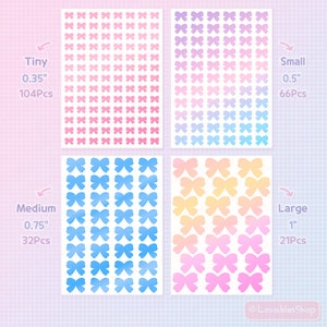 Ribbon Vinyl Sticker Sheet - Etsy