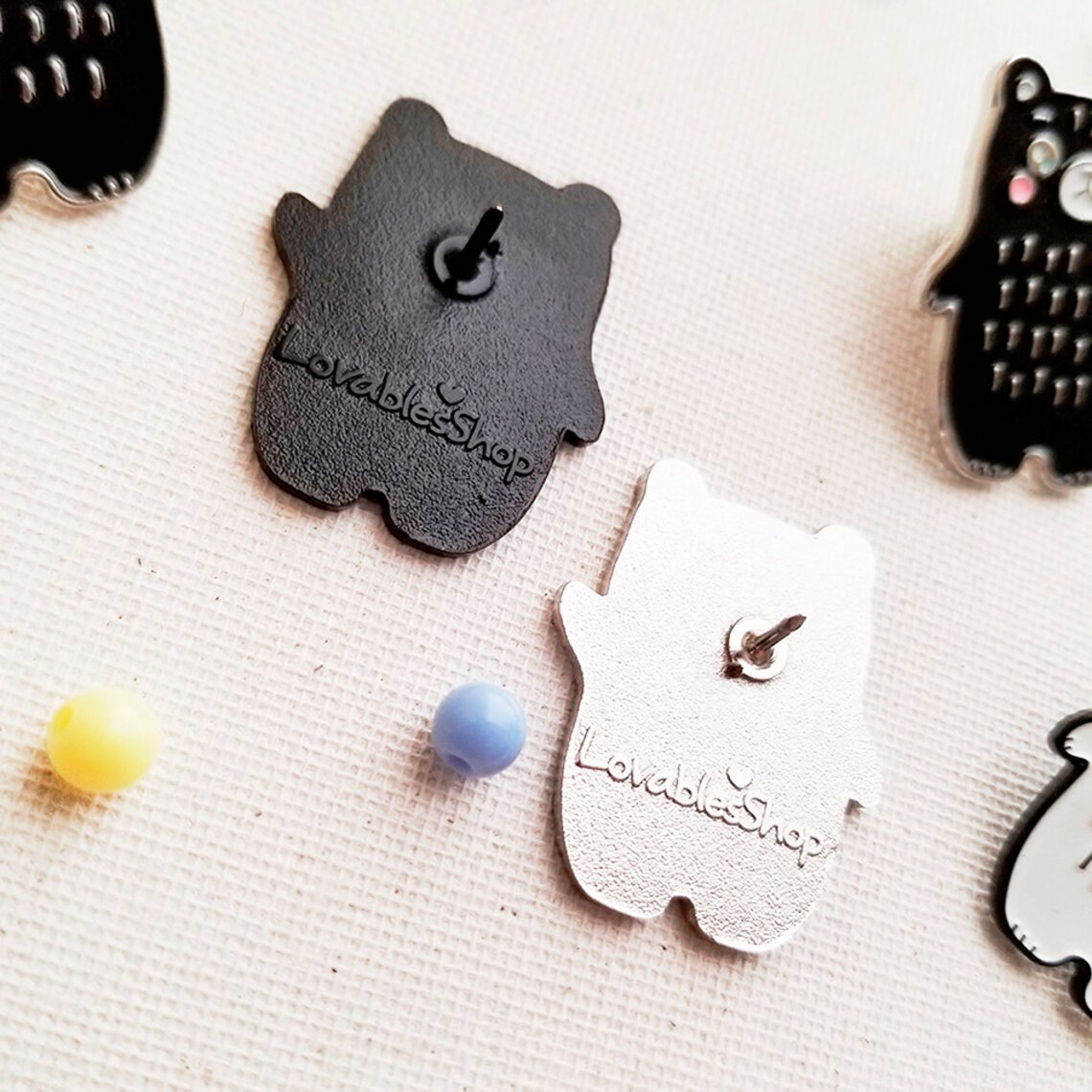 Polar Bear Enamel Pin - Etsy