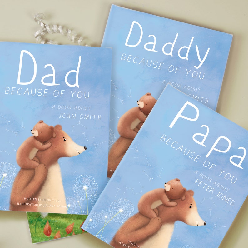Personalised Daddy Book 'because of You' - Etsy UK