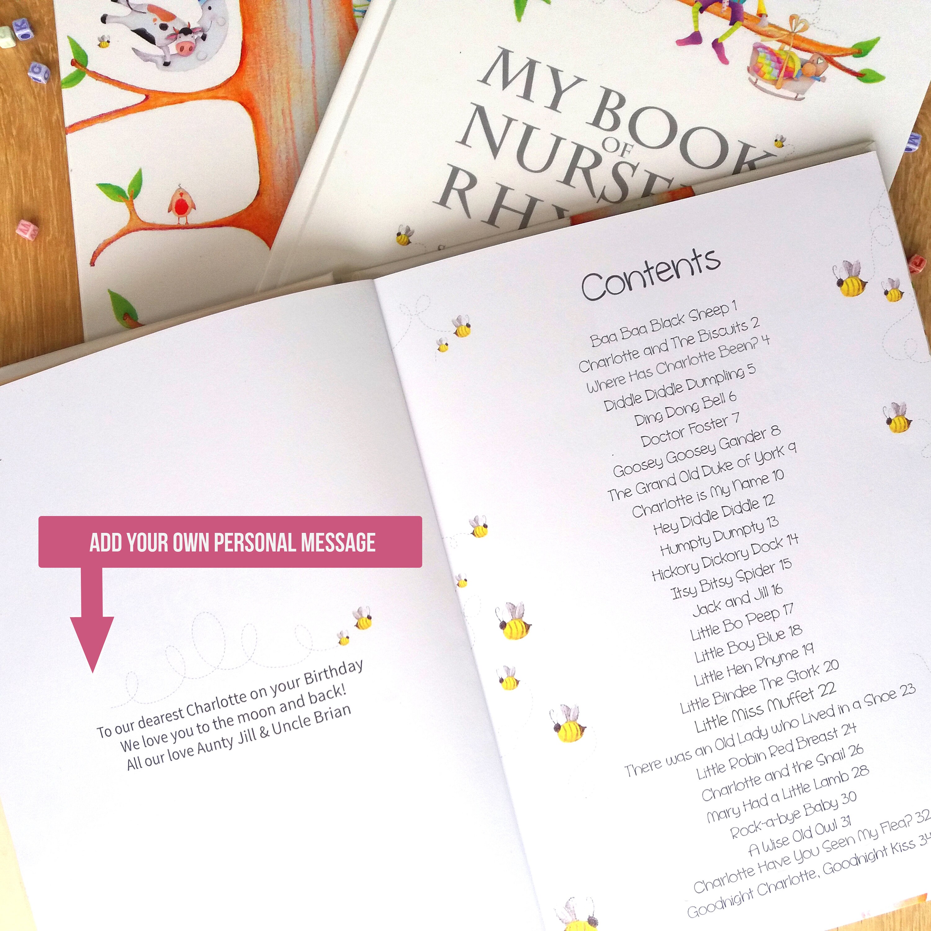 Personalised Nursery Rhyme & Poems Keepsake Book for Newborns | Etsy