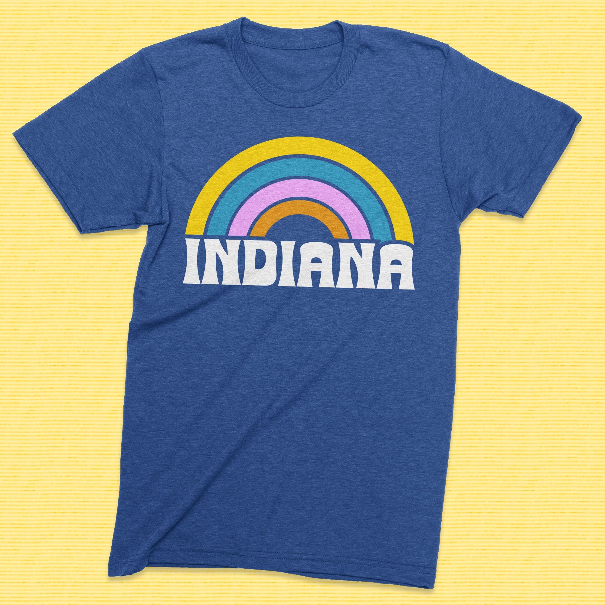 Indiana Shirt Indiana Tshirt Vintage Indiana T-shirt Indy Rainbow Pride ...