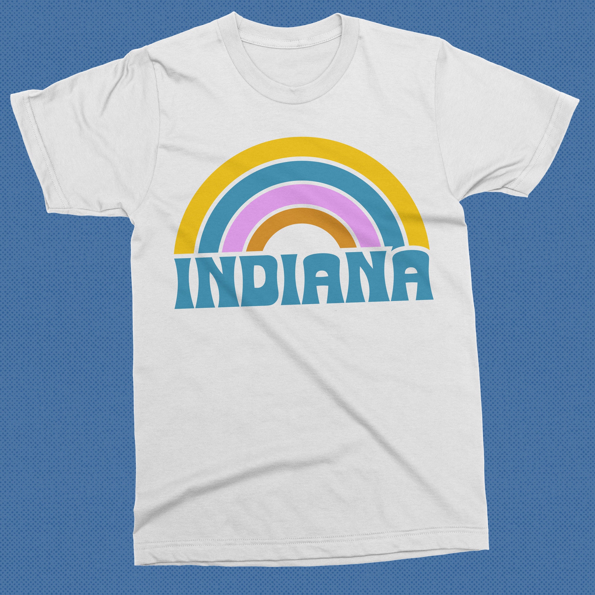 Indiana Shirt Indiana Tshirt Vintage Indiana T-shirt Indy Rainbow Pride ...
