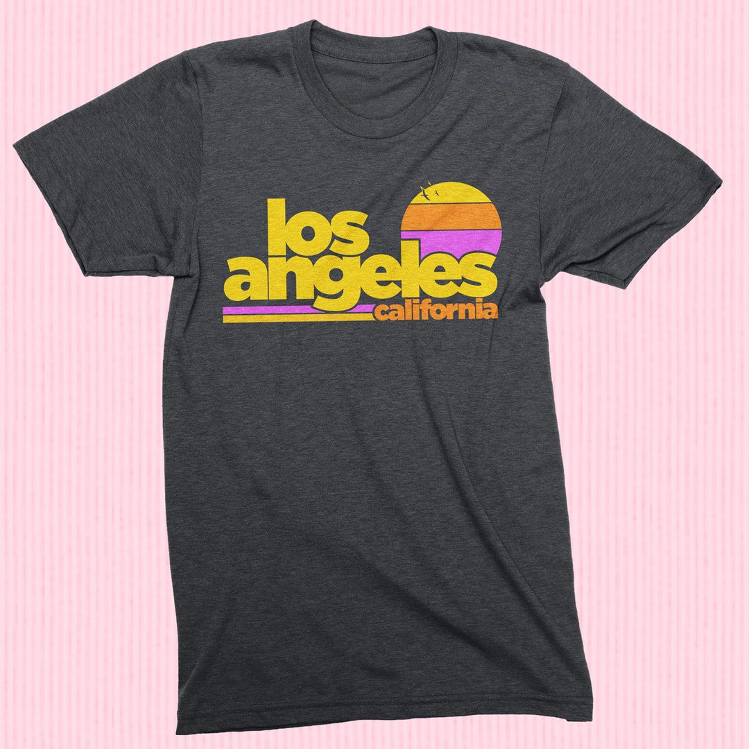 Los Angeles T-shirt Vintage LA Style Retro California Shirt La La Land ...