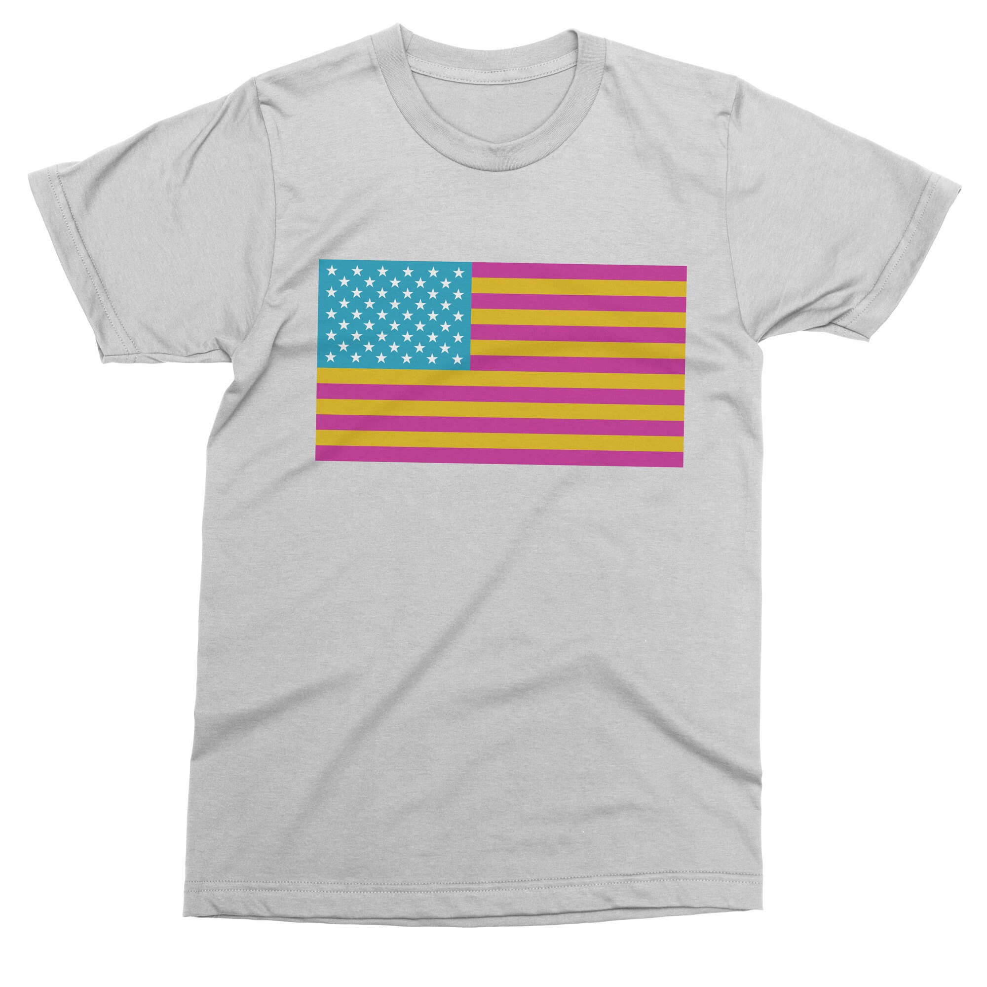 80s american flag shirt, vintage style clothing, retro USA flag ...