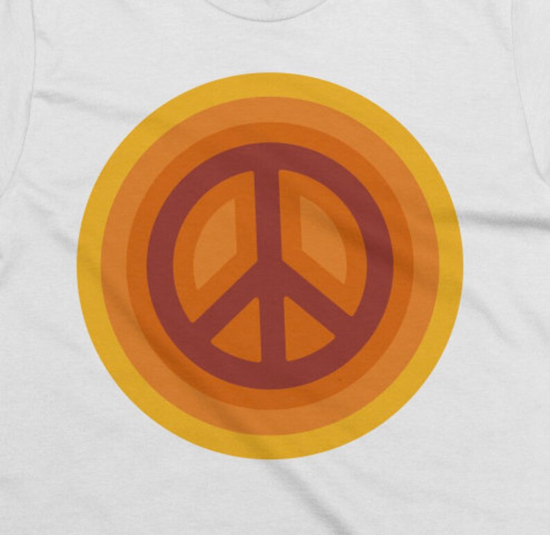 70s Peace Sign Shirt Vintage Clothing Woman Vintage T Shirt - Etsy