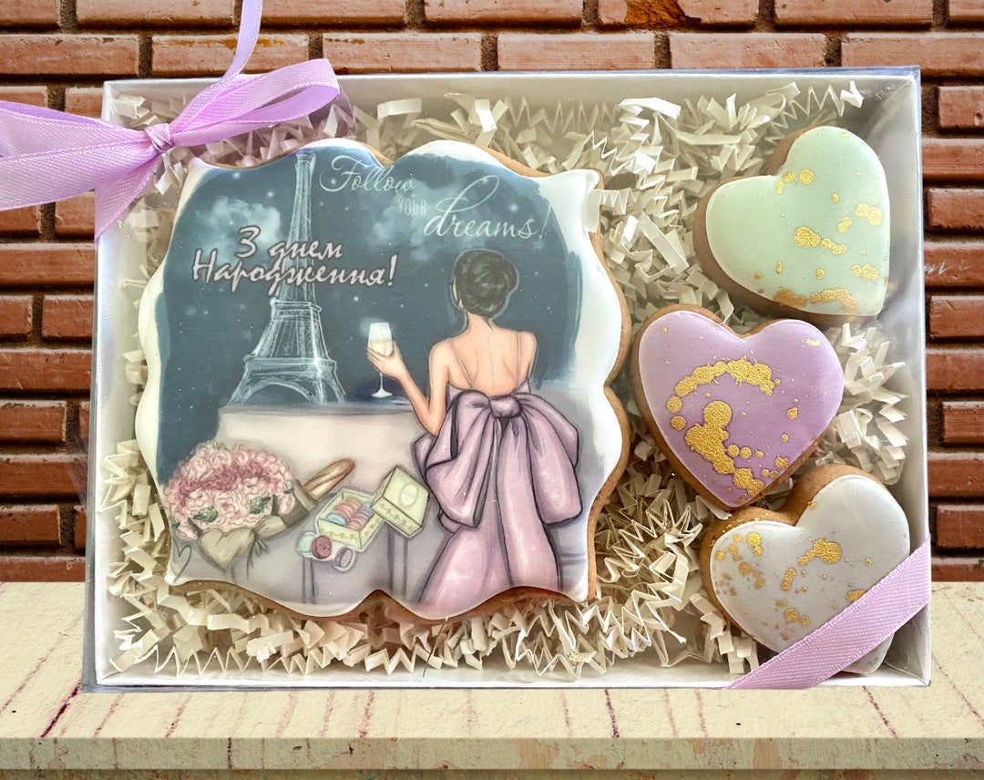 Honey Cookies Set. Birthday Cookie, Women Cookies. Any Inscription. Any ...