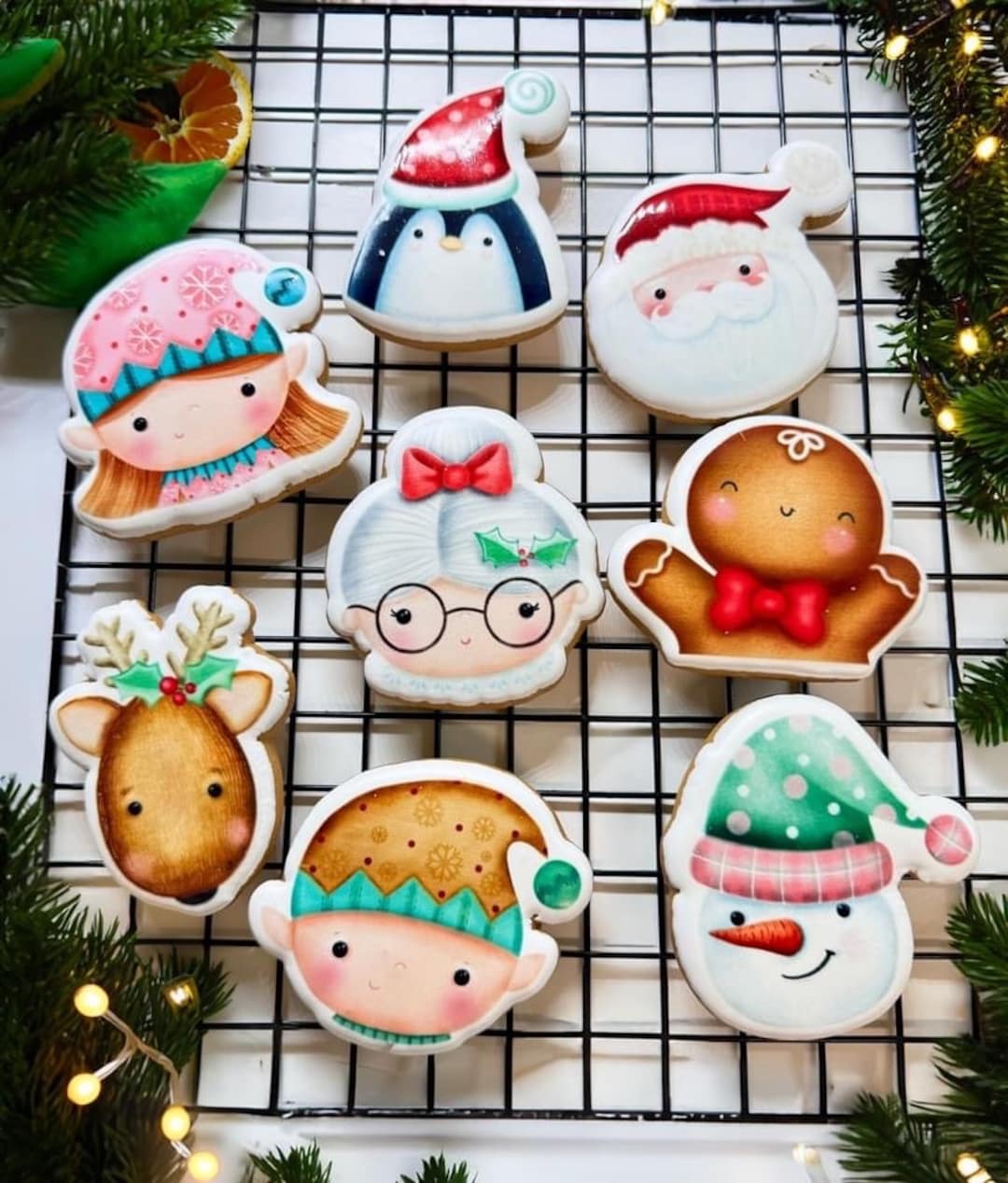 Christmas Cookies Set of 8. Honey Cookies/gingerbread. - Etsy