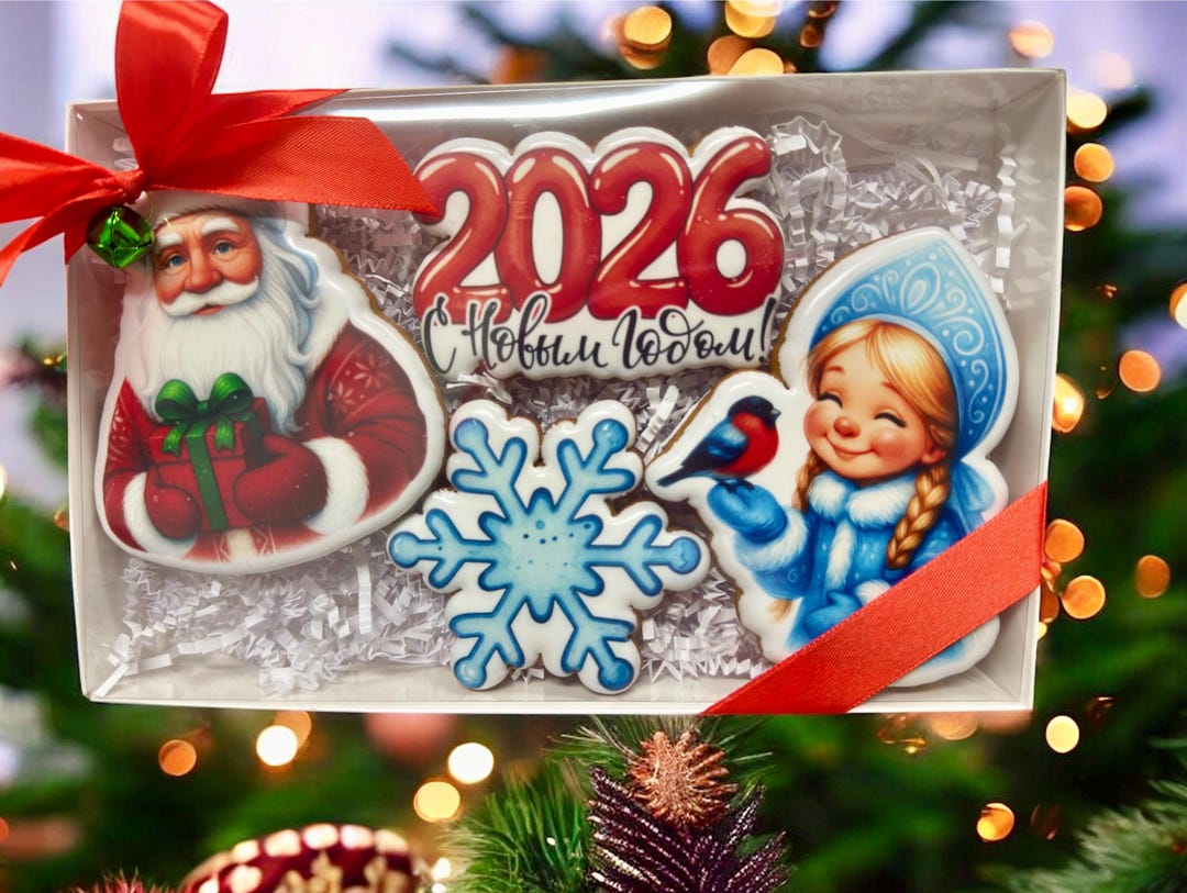 Holiday Gingerbread Cookie Gift Box - 2026 New Year Edition - Etsy