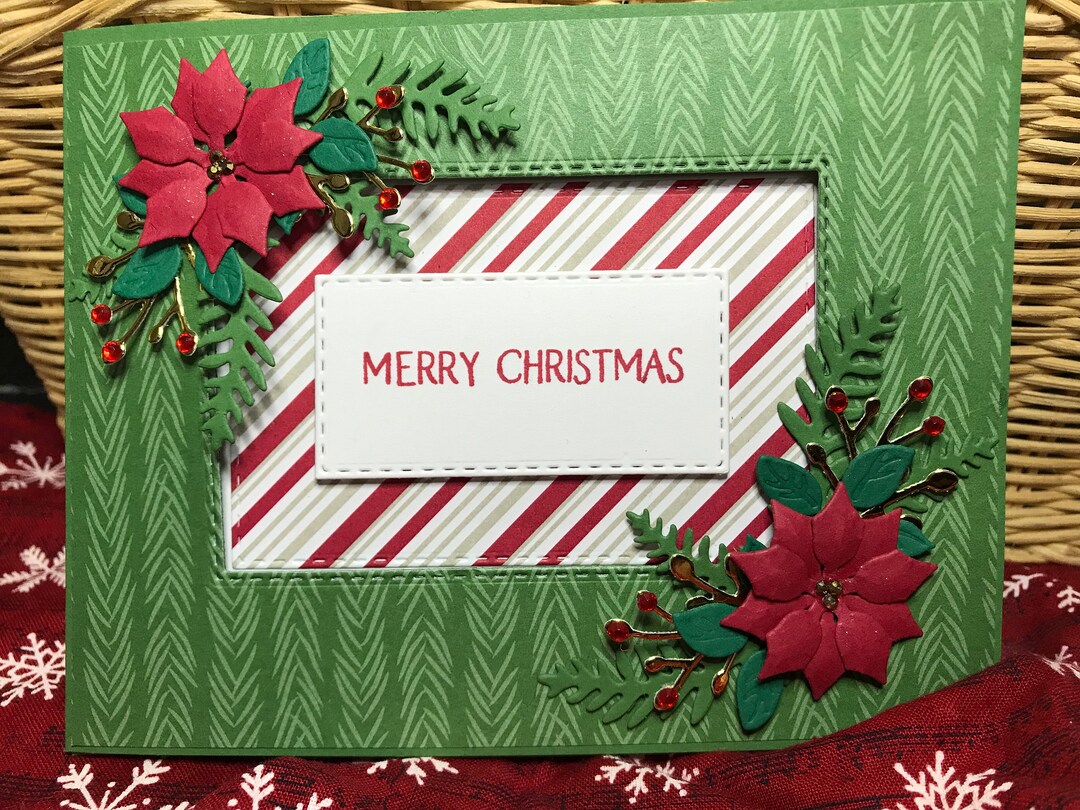 Merry Christmas Fun-fold Card - Etsy