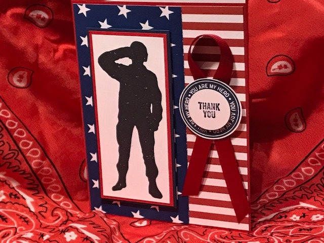 Thank you for your military service card | Etsy