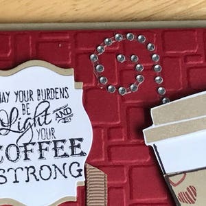 Coffee Themed Note Card, Coffee Note Card, Coffee Card, Coffee Cup Card ...