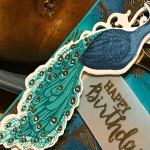 Peacock Birthday Card, Peacock Themed Card, Birthday Day, Peacock ...
