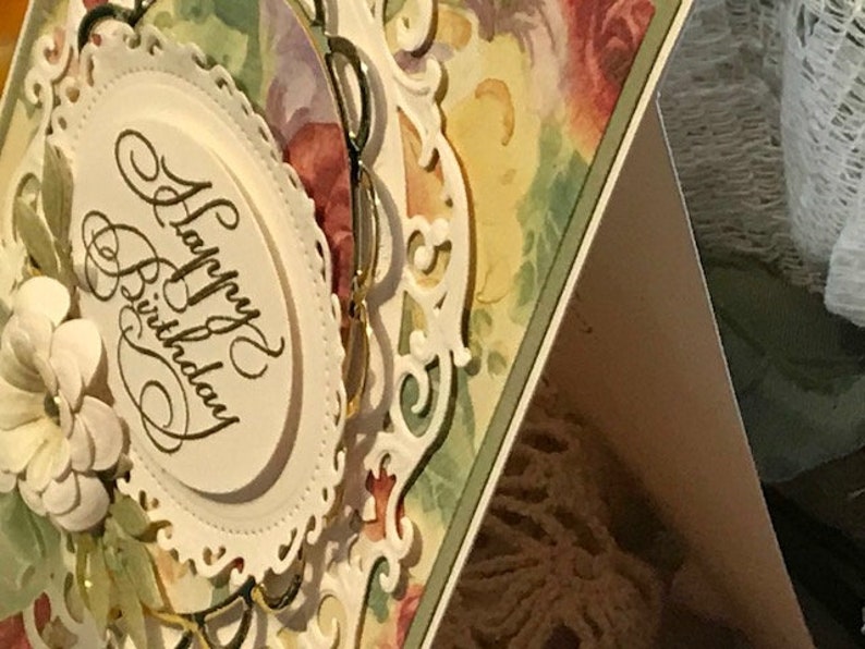 Fancy. Handmade Die Cut Birthday Card - Etsy