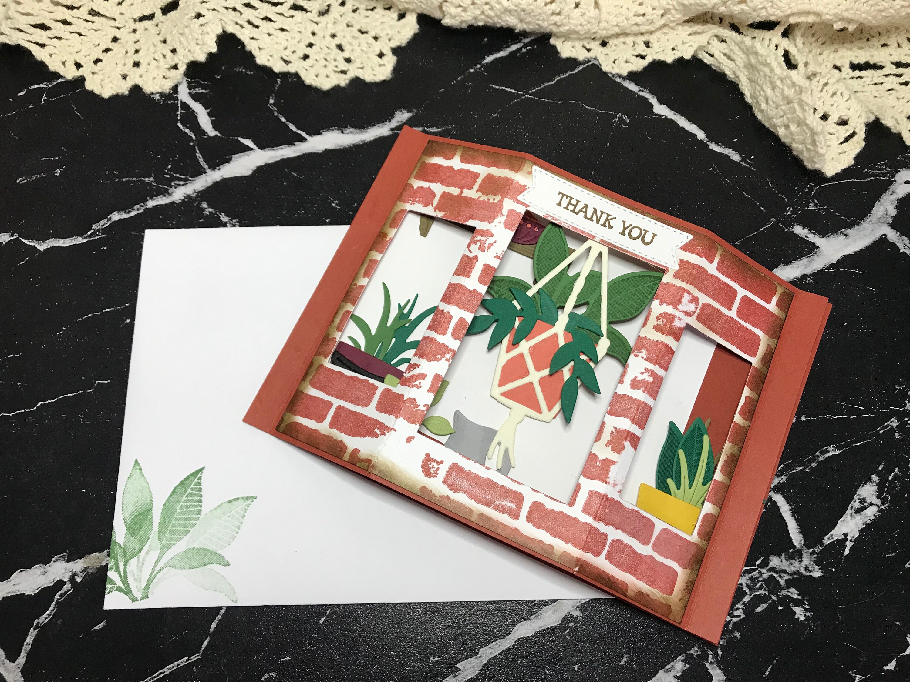 3-D Bay Window Thank You Card | Etsy