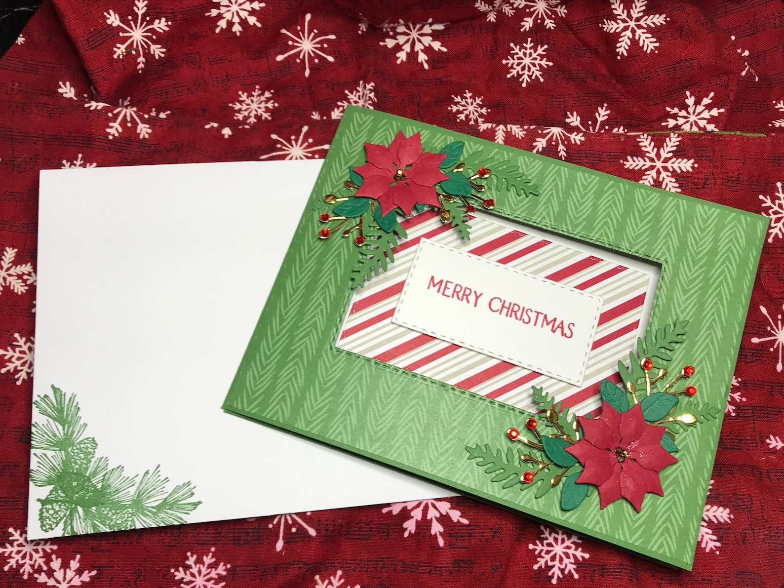Merry Christmas Fun-fold Card - Etsy