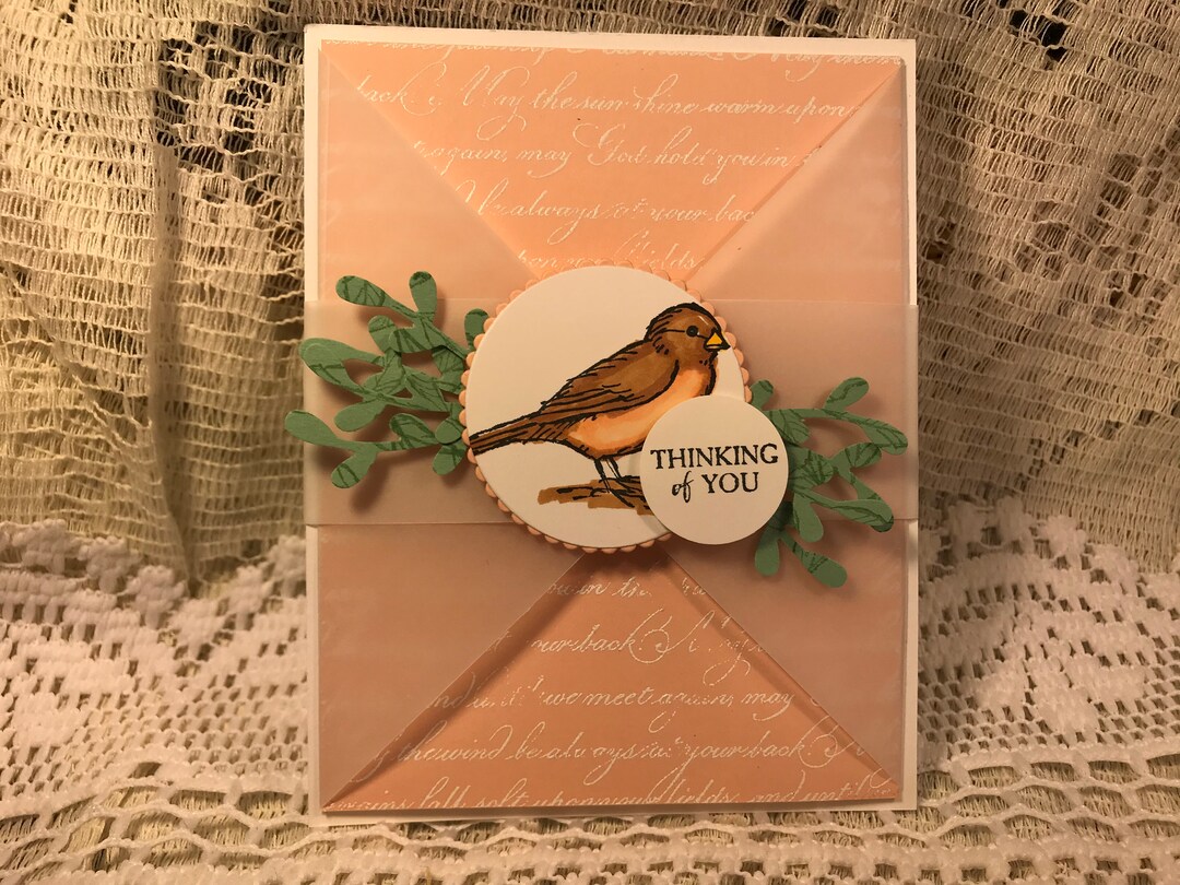 Bird-themed Vellum Gatefold Sympathy Card, - Etsy