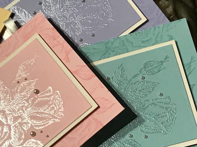 Rose notecard set Pretty pastel notecard set Set of 12 rose | Etsy