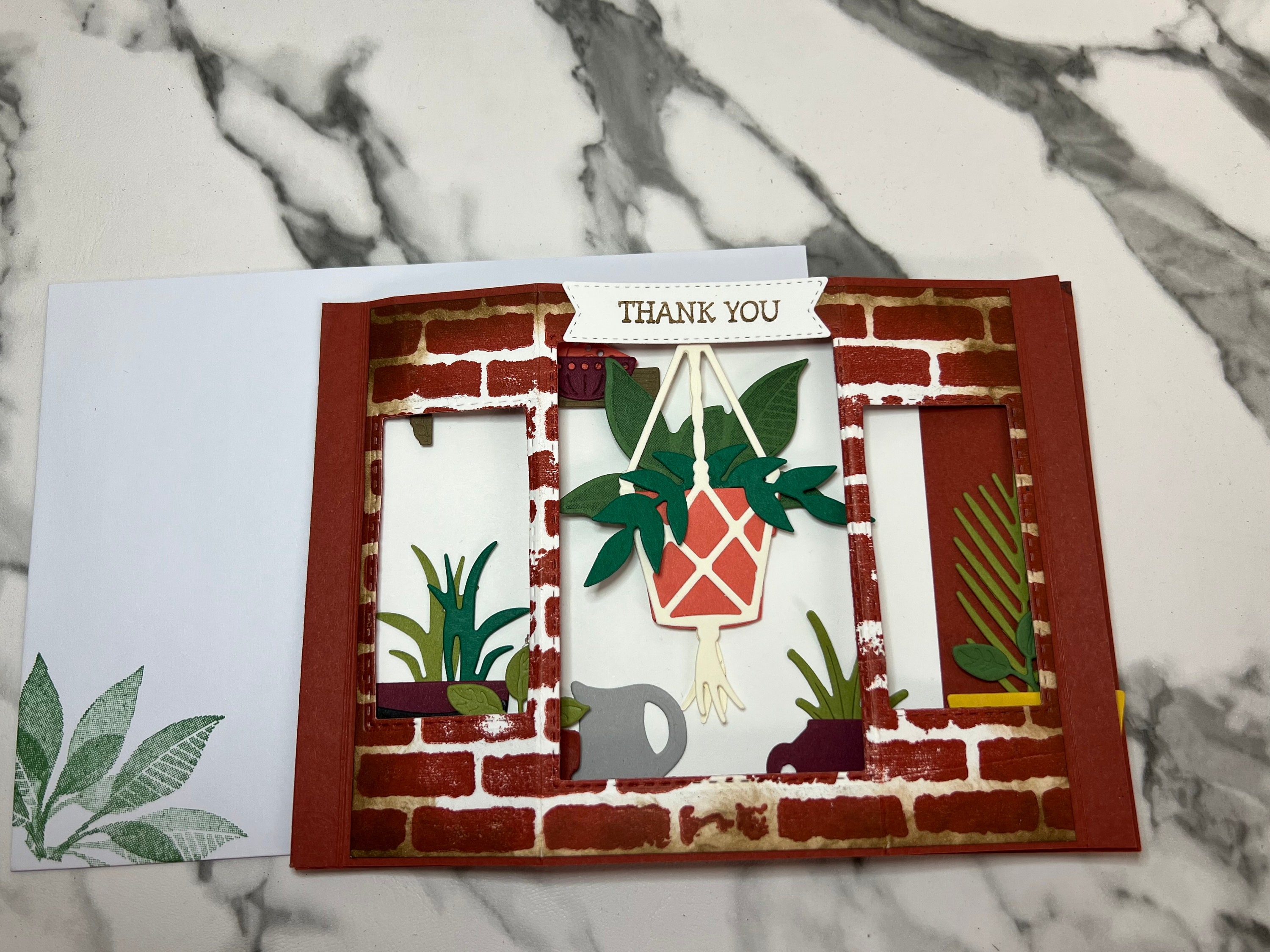 3-D Bay Window Thank You Card - Etsy