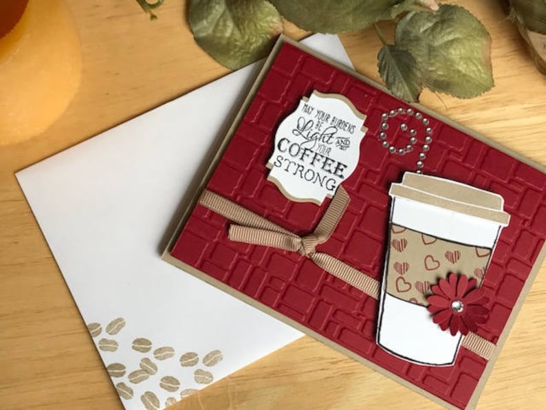 Coffee Themed Note Card Coffee Note Card Coffee Card Coffee - Etsy