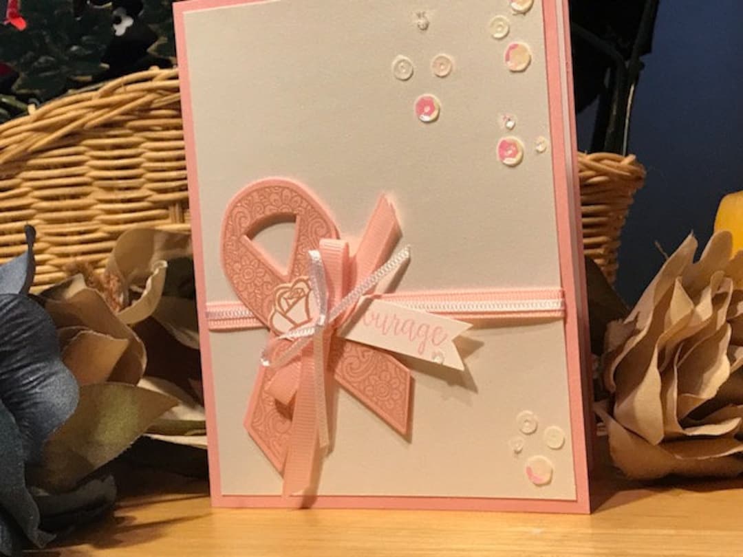 Breast Cancer Card, Breast Cancer Courage Card, Breast Cancer Pink ...