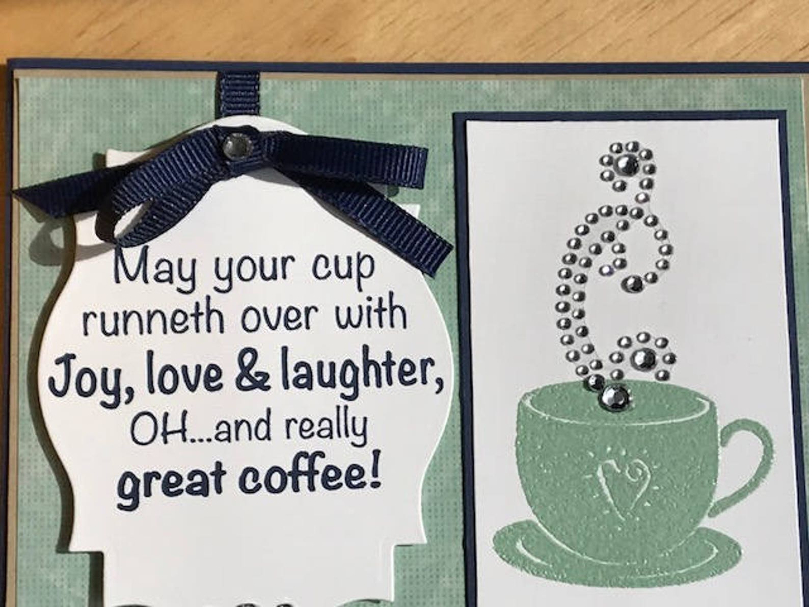 Coffee Themed Note Card, Coffee Note Card - Etsy