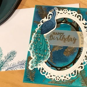 Peacock Birthday Card, Peacock Themed Card, Birthday Day, Peacock ...