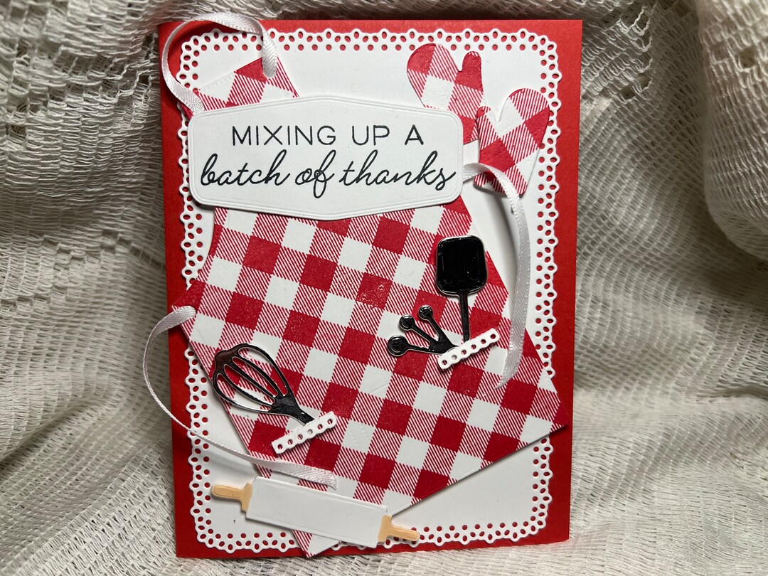 Baking Themed Thank You Card - Etsy