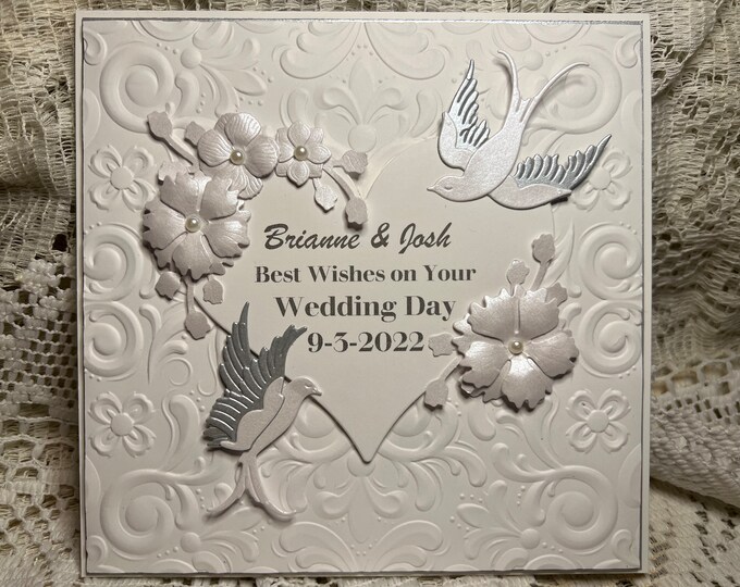 Personalized Elegant Wedding Card - Etsy