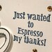 Thank You Card, Espresso My Thanks Card, Coffee Themed Thank You Card ...