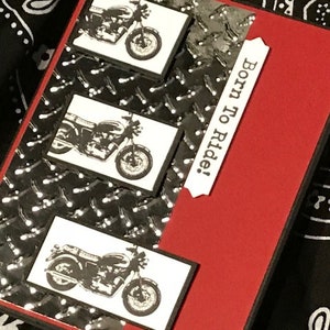 Motorcycle Birthday Card - Etsy