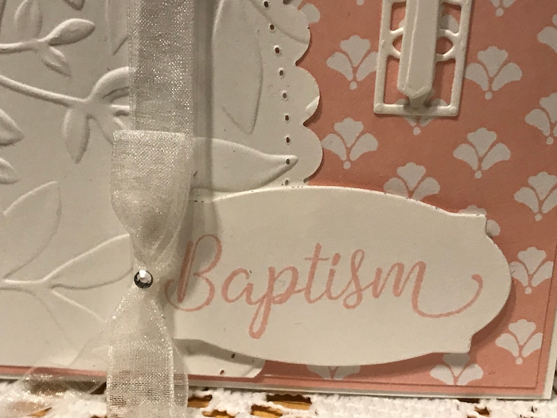 Baptism Card, Congratulations on Your Baptism Card, Girl Baptism Card ...