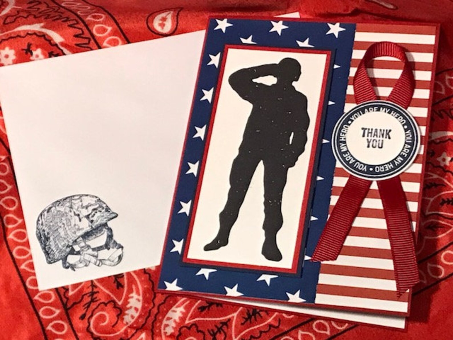 Thank You for Your Military Service Card - Etsy