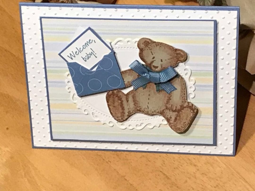 Welcome Baby Boy Note Card, Welcome Baby Card, Boy Welcome Baby Card ...