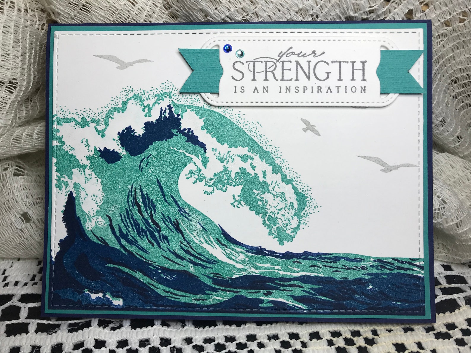 Your Strength is an Inspiration Wave Card - Etsy