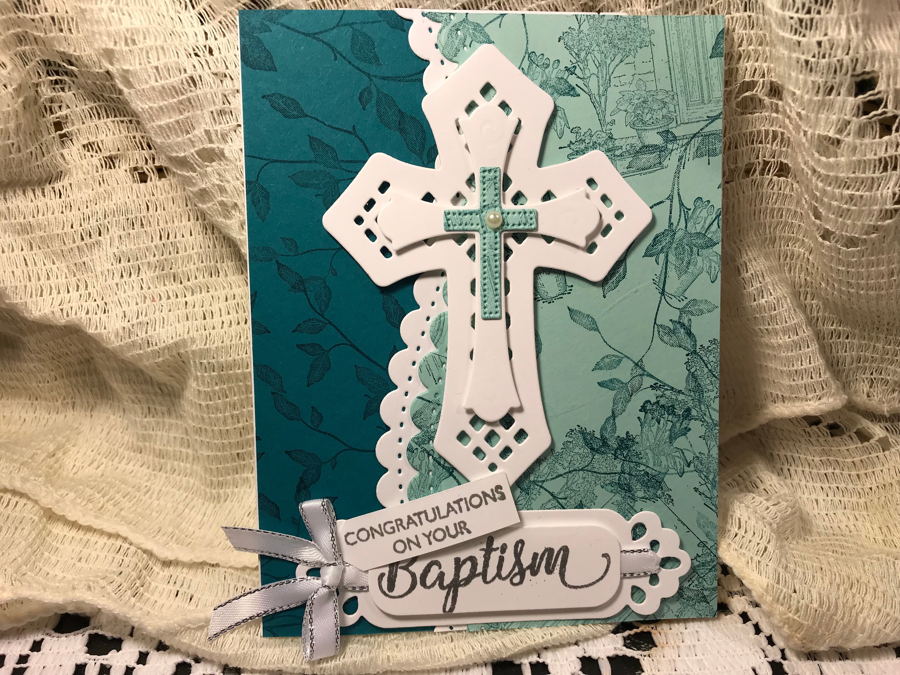 Baptism Card, Congratulations on Your Baptism Card, Christening Card - Etsy