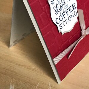 Coffee Themed Note Card, Coffee Note Card, Coffee Card, Coffee Cup Card ...