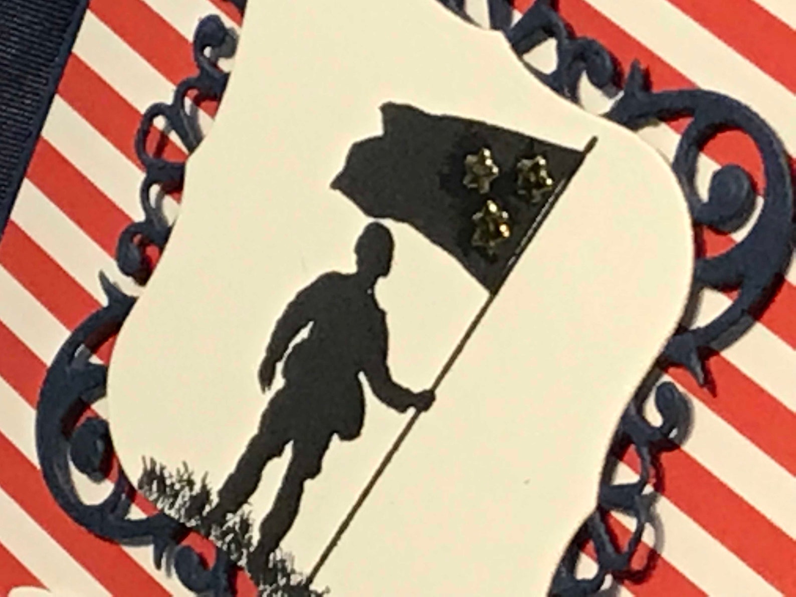 Father's Day Card, Happy Father's Day Card, American Flag Themed Father ...