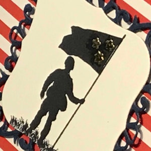 Father's Day Card, Happy Father's Day Card, American Flag Themed Father ...