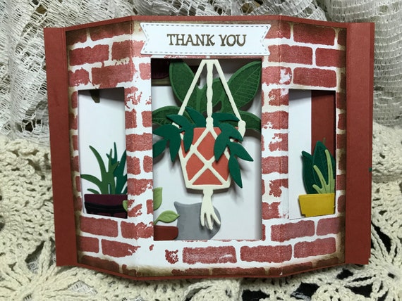 3-D Bay Window Thank You Card | Etsy