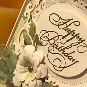 Fancy. Handmade Die Cut Birthday Card - Etsy