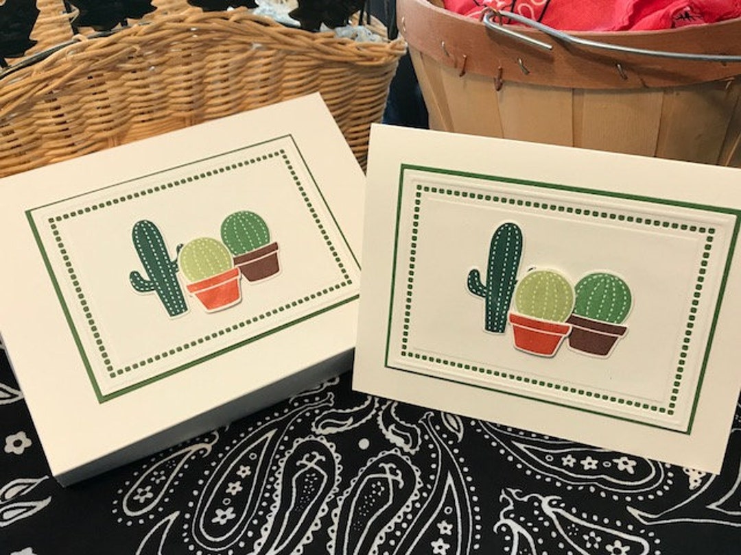Cactus Notecard Boxed Set, - Etsy