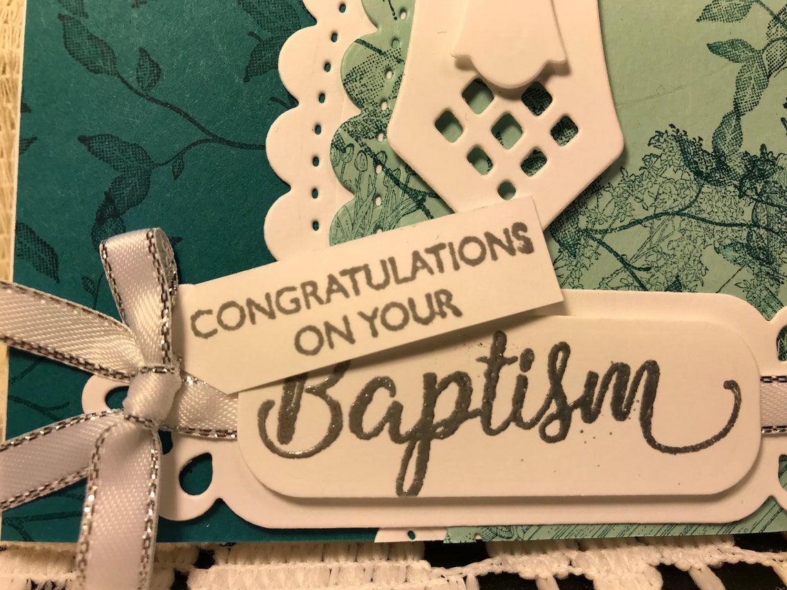 Baptism Card Congratulations on Your Baptism Card - Etsy