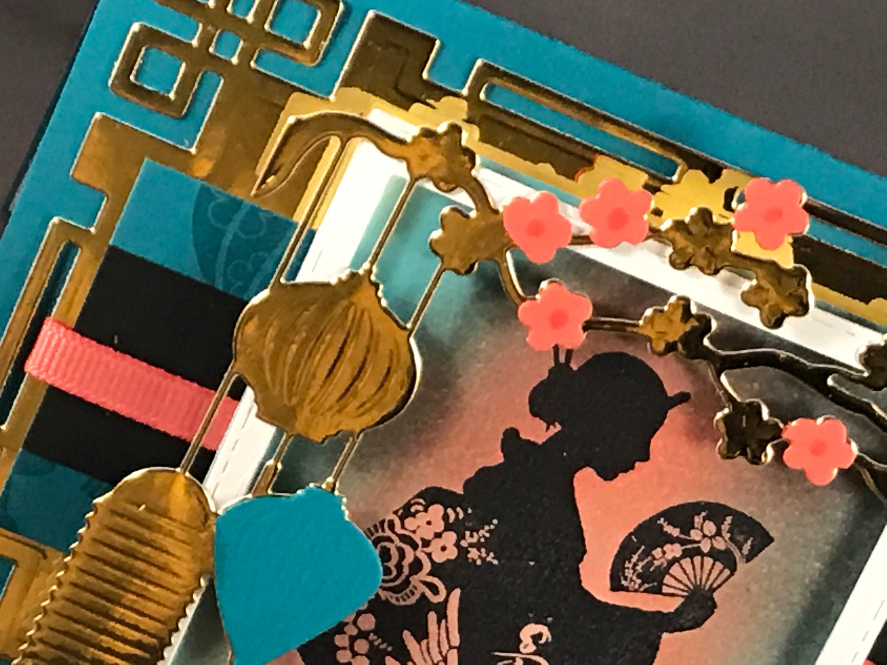 Asian or Oriental Themed Geisha Girl Note Card - Etsy
