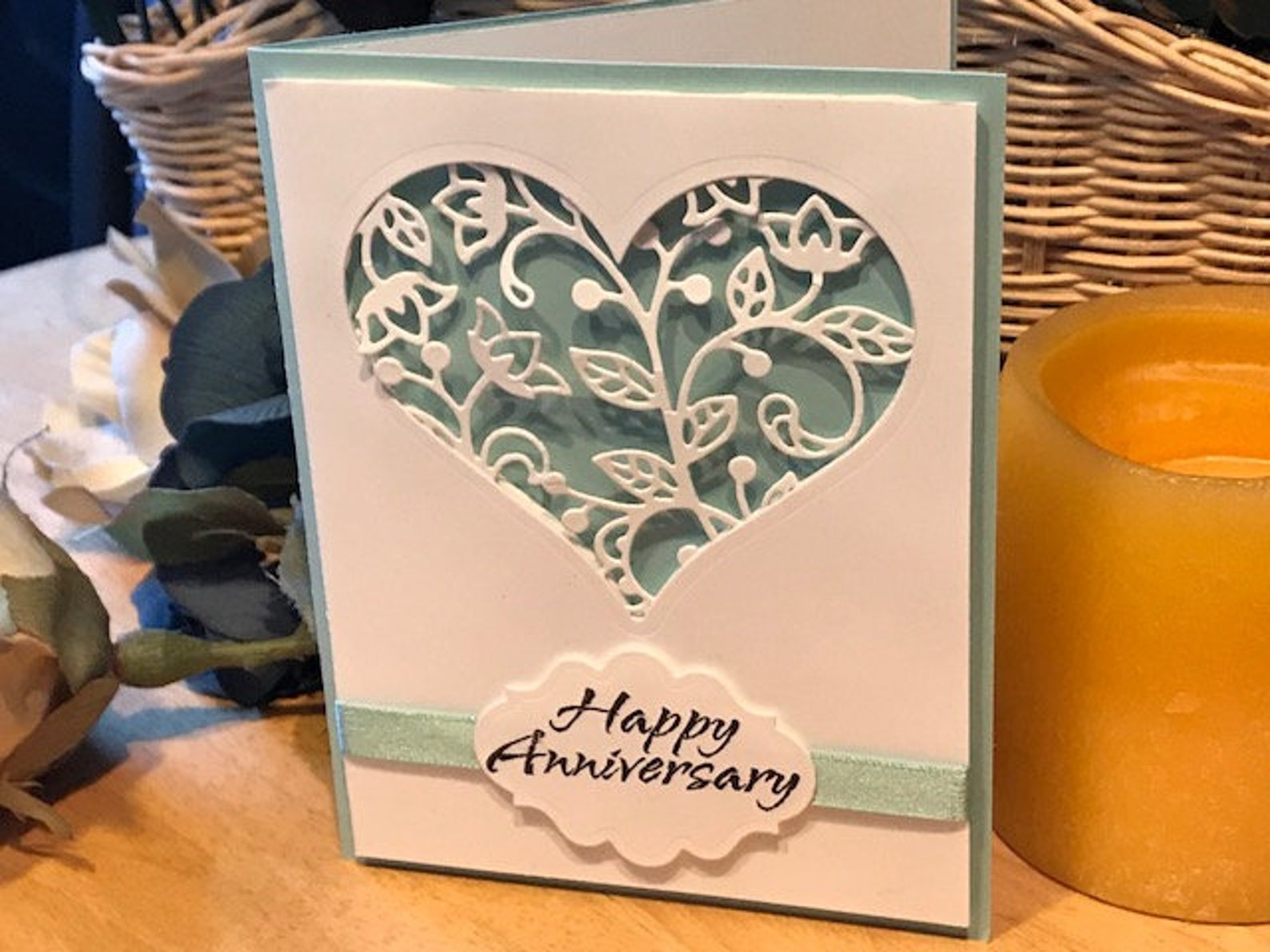 Fancy Happy Anniversary Card - Etsy