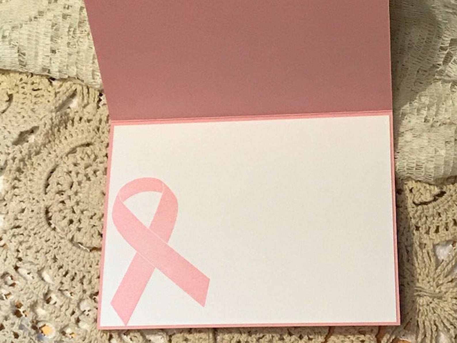 Breast Cancer Support Card Breast Cancer Awareness Card Pink | Etsy