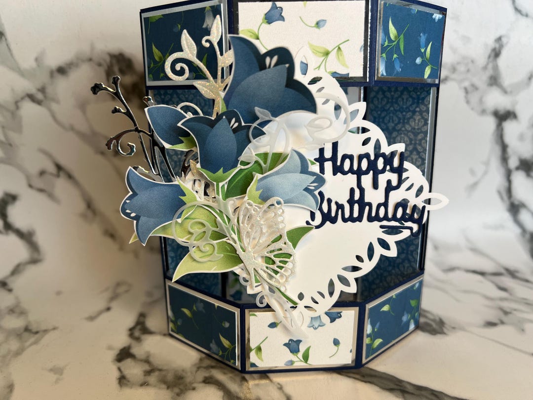 Hexagon Floating Pop Out Birthday Card - Etsy