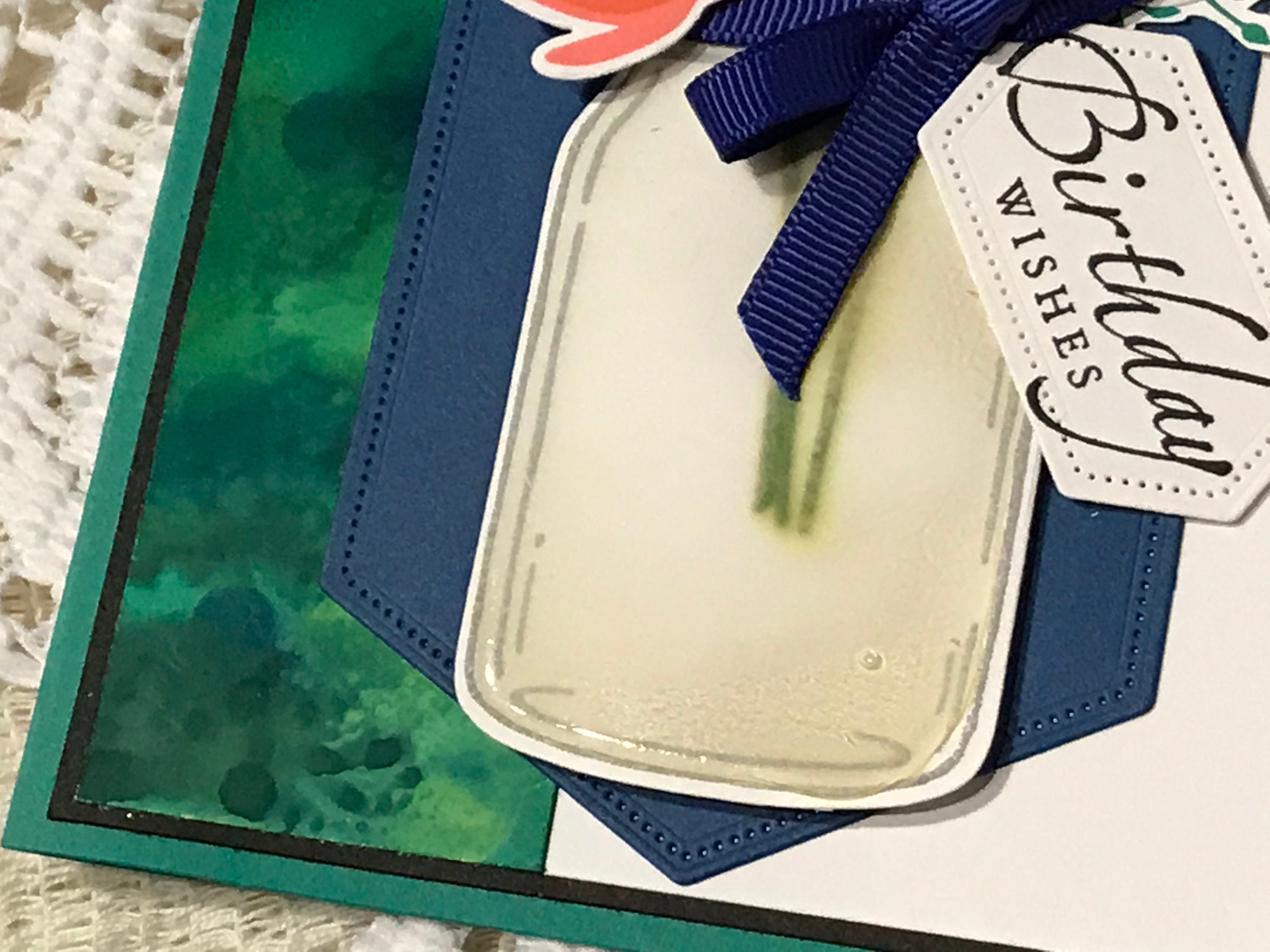 Bouquet and Mason Jar Birthday Card - Etsy